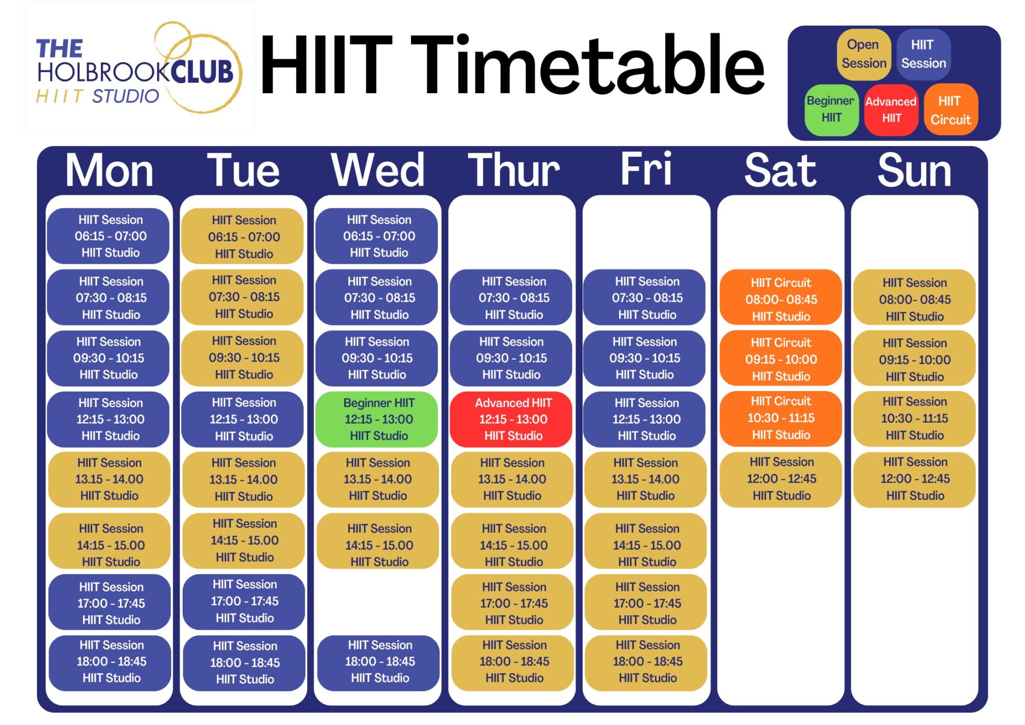 HIIT Classes in Horsham | The Holbrook Club